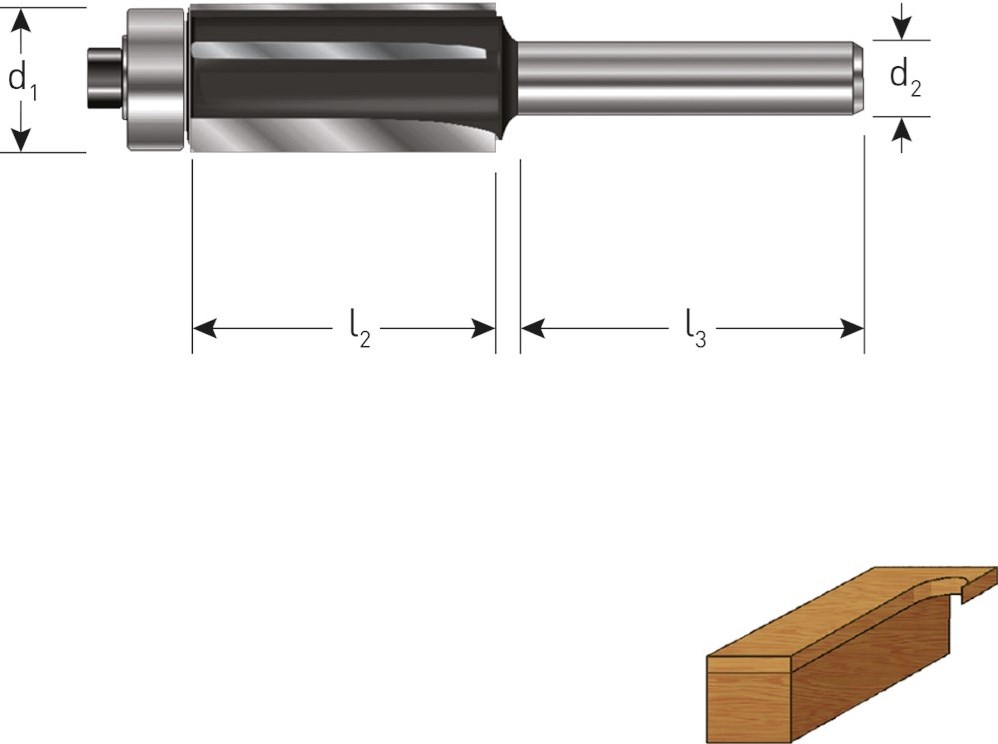 Rotec Kantenfrees 12,7x25,4/32mm 8mm Z3 Gold-Line | Dunnink Zwolle