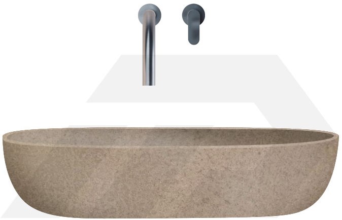Cocoon ZEN BASIN Ovale Waskom Concrete-10 | Dunnink Zwolle