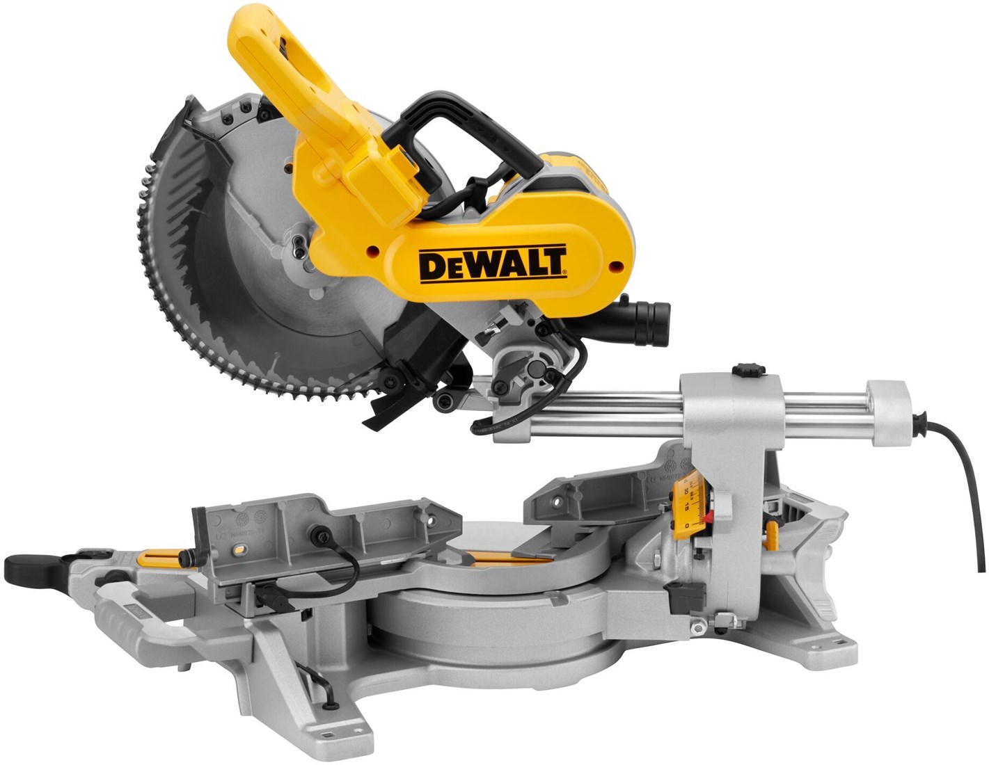 DeWALT telescopische afkortzaag met XPS 305mm 1675W 230V dubbel verstek ...